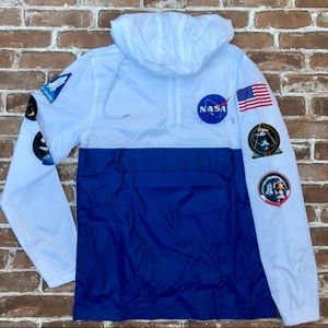 Chemistry | Jackets & Coats | Nasa Usa Mens Blue White Hooded Jacket ...